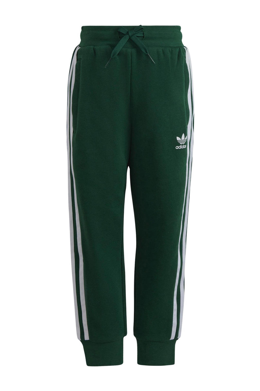 adidas Originals Adicolor joggingpak donkergroen/wit | wehkamp