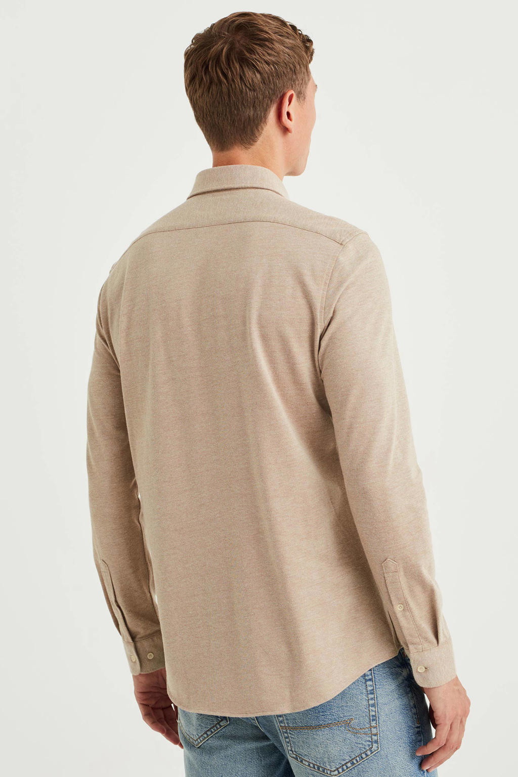 WE Fashion slim fit polo sesame | wehkamp