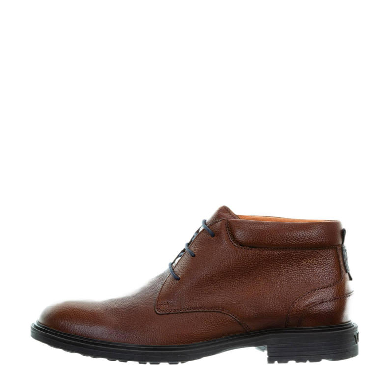 Van Lier Bern leren veterschoenen cognac | wehkamp