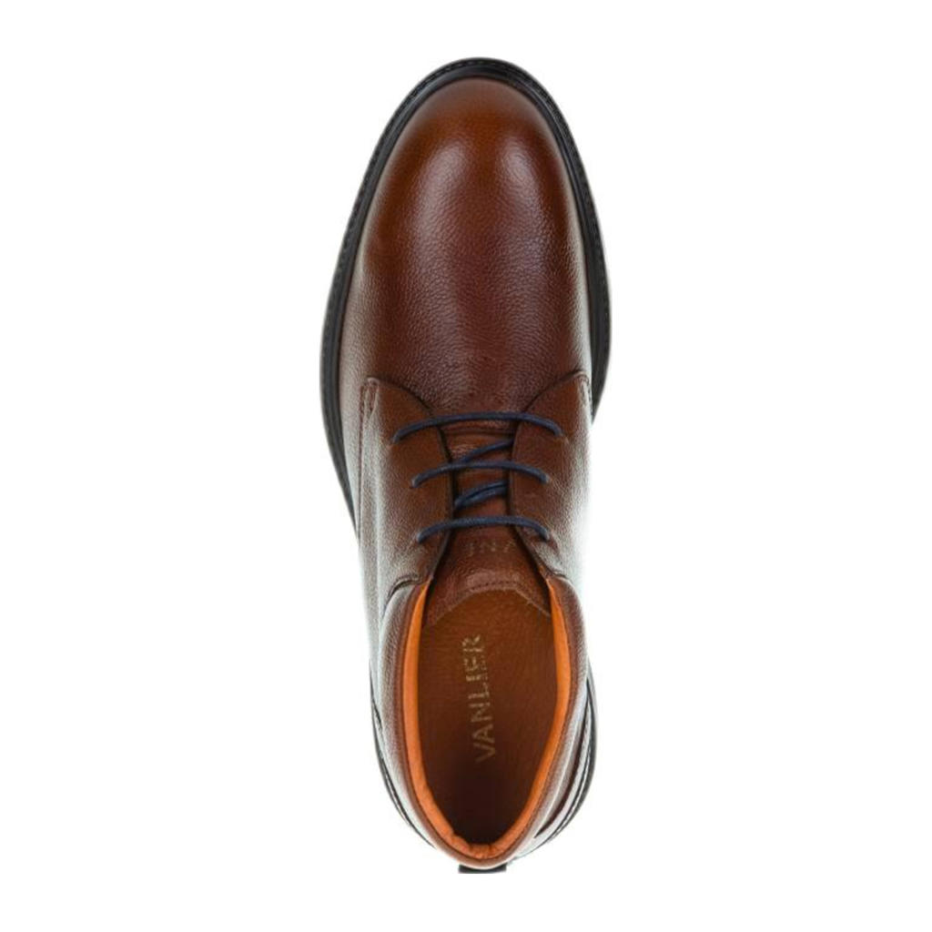 Van Lier Bern leren veterschoenen cognac | wehkamp