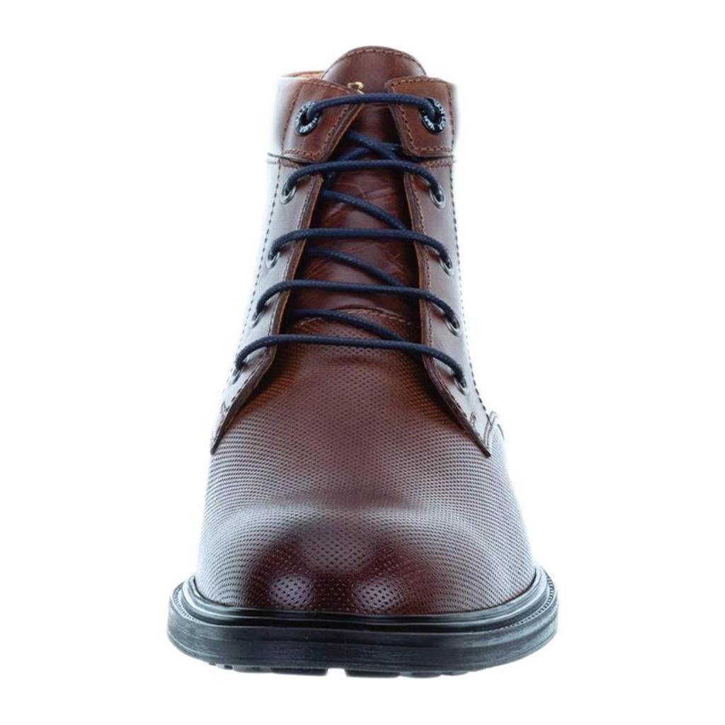 Van Lier Bern leren veterboots cognac | wehkamp