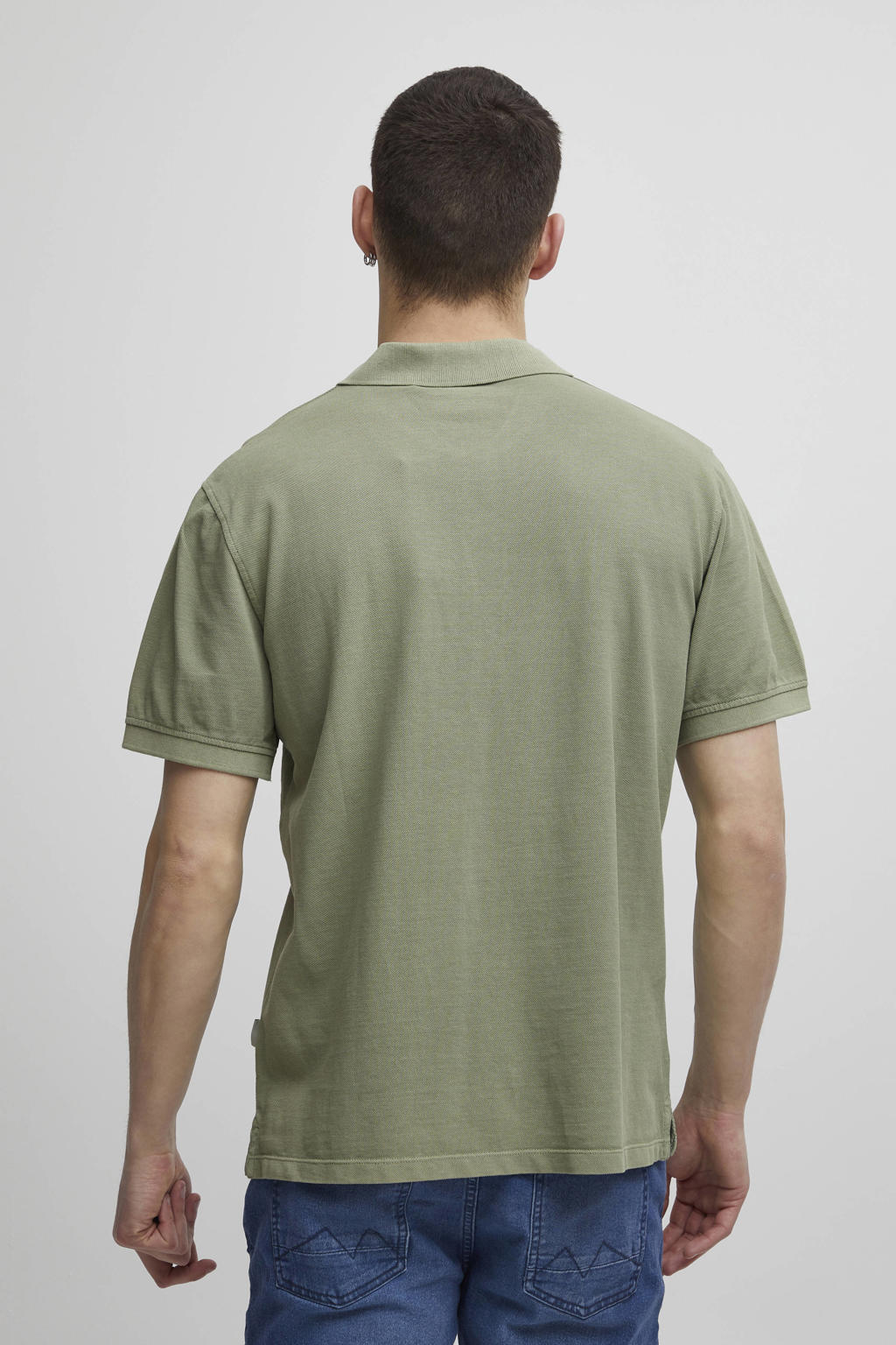 Blend regular fit polo 170115 oil green | wehkamp