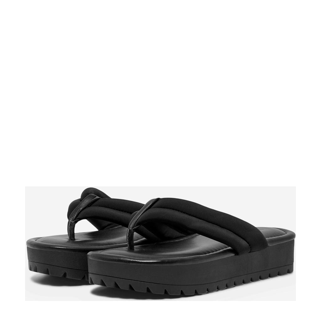 ONLY ONLMOSS-1 slipper zwart | wehkamp