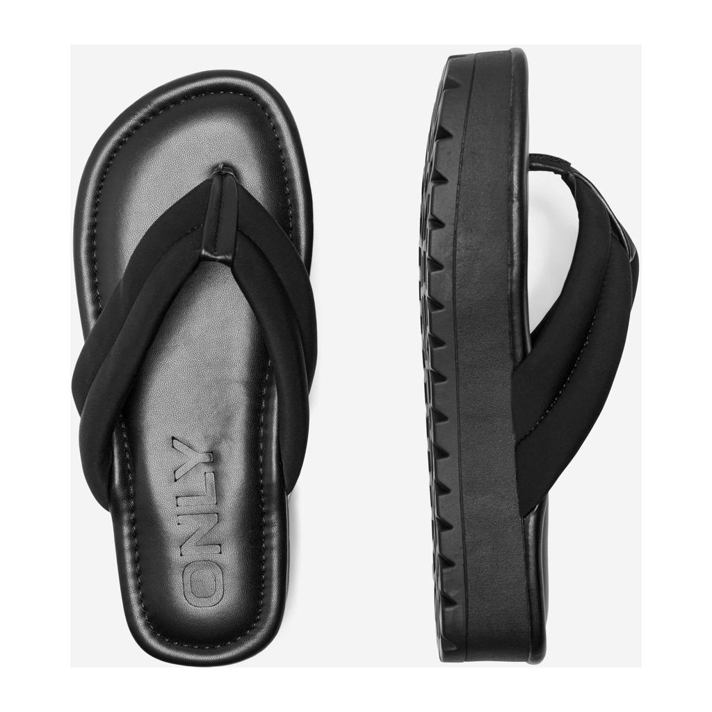 ONLY ONLMOSS-1 slipper zwart | wehkamp