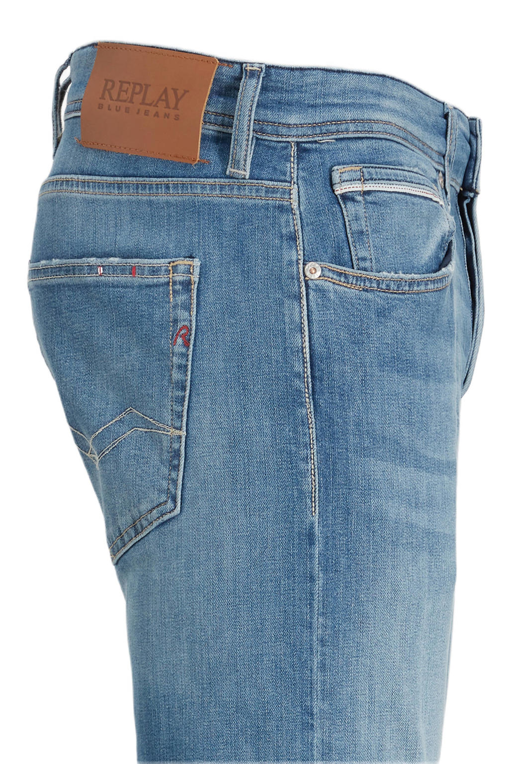 REPLAY straight fit jeans GROVER medium blue | wehkamp