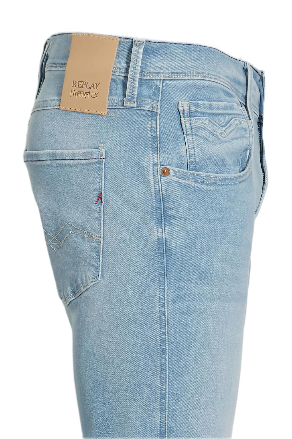 REPLAY slim fit jeans ANBASS Hyperflex light blue | wehkamp