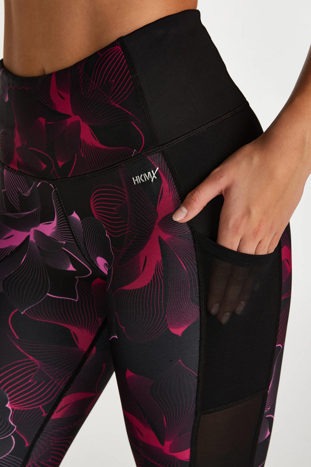 HKMX sportlegging Oh My Squat zwart/roze | wehkamp