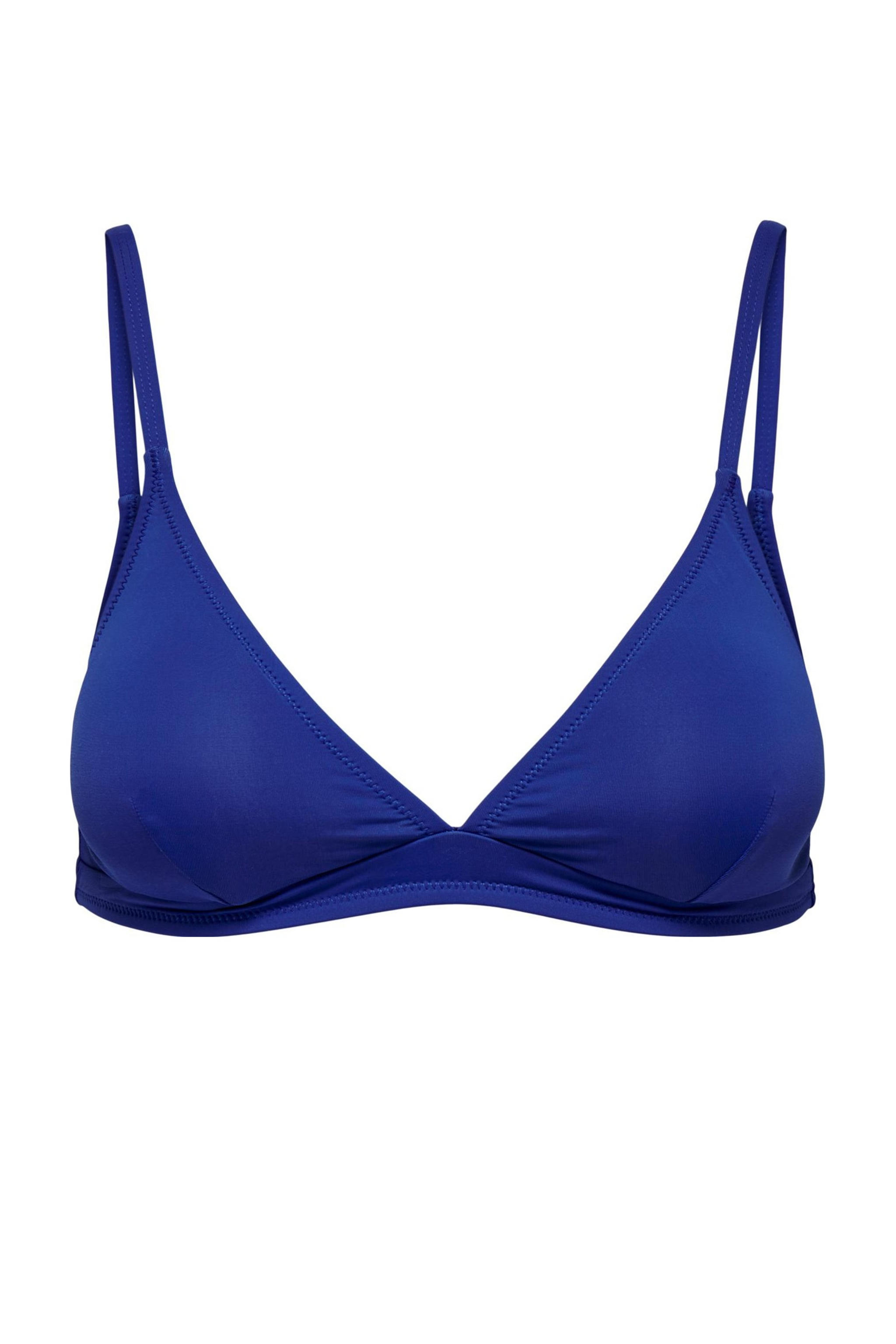 Only Voorgevormde Triangel Bikinitop Onlnitan Blauw Wehkamp