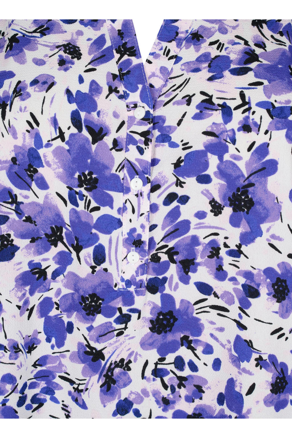 Zizzi top CAANNI met all over print paars/ecru/zwart | wehkamp