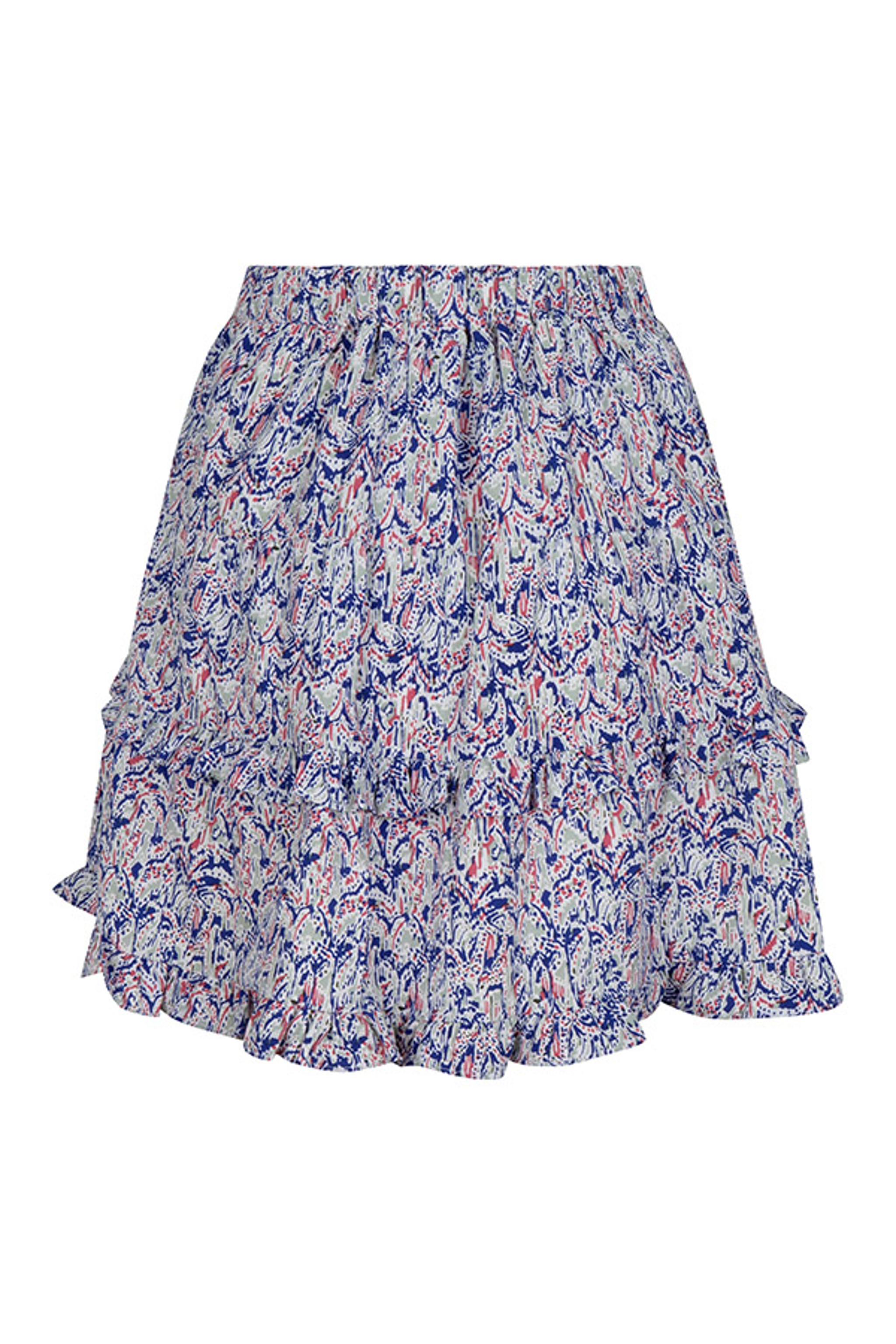 Lofty Manner mini rok Louis met all over print en ruches multi ...