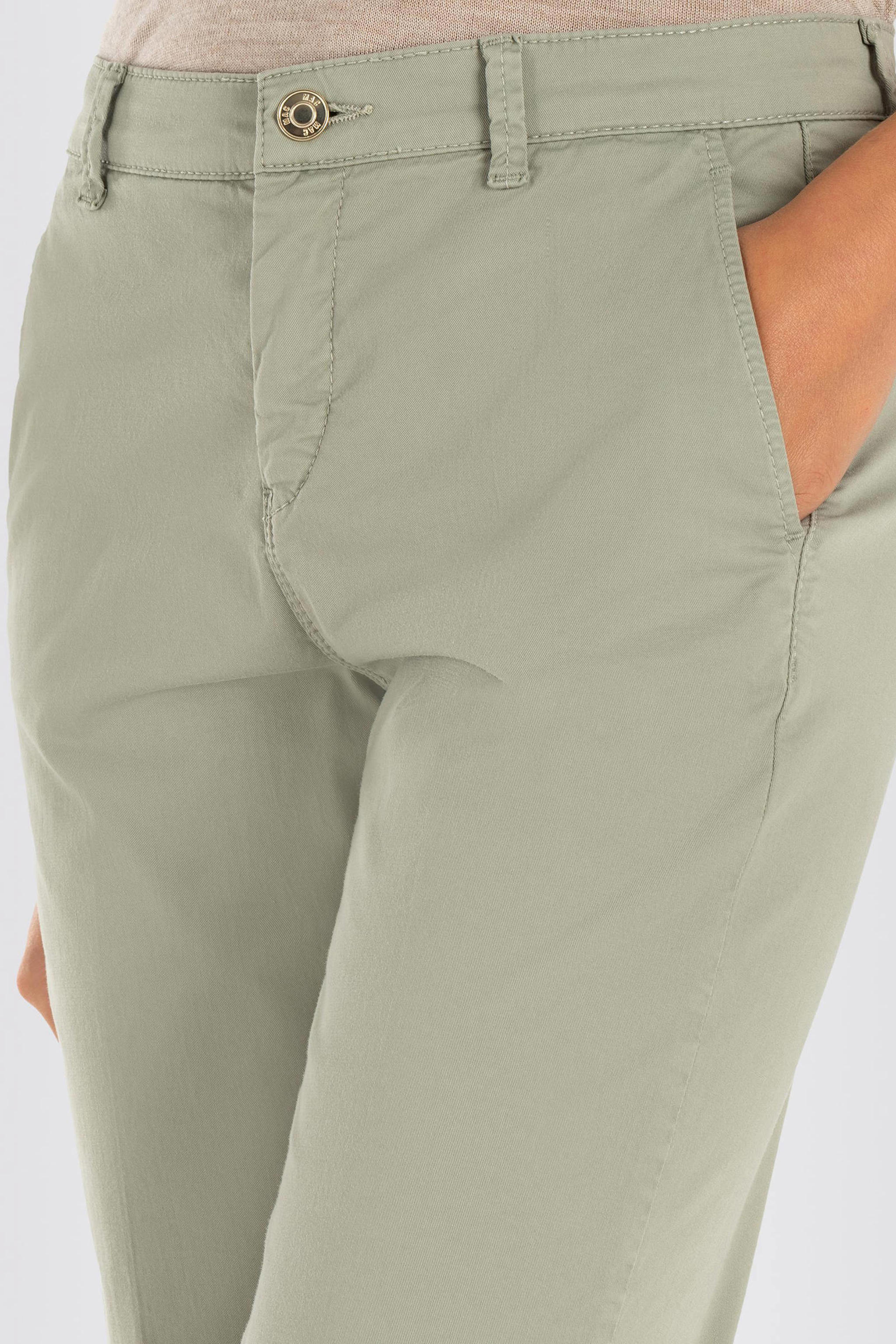 MAC regular fit broek Chino turn up lichtkaki | wehkamp
