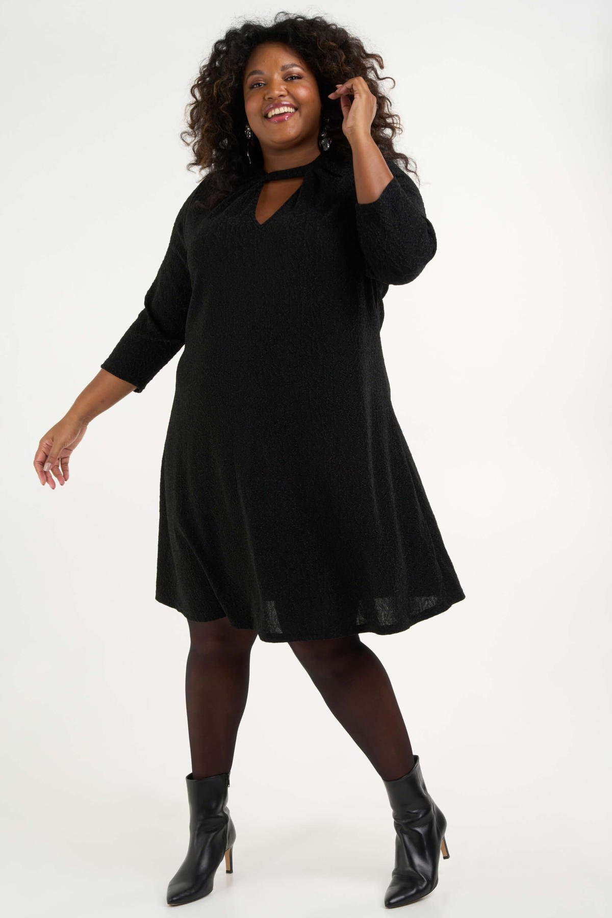 MS Mode A-lijn jurk zwart kopen? | Morgen in huis | wehkamp