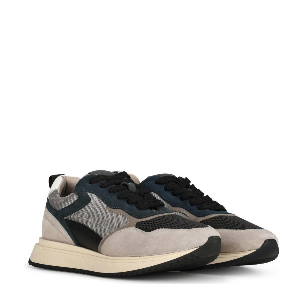 PS Poelman suède sneakers grijs | wehkamp