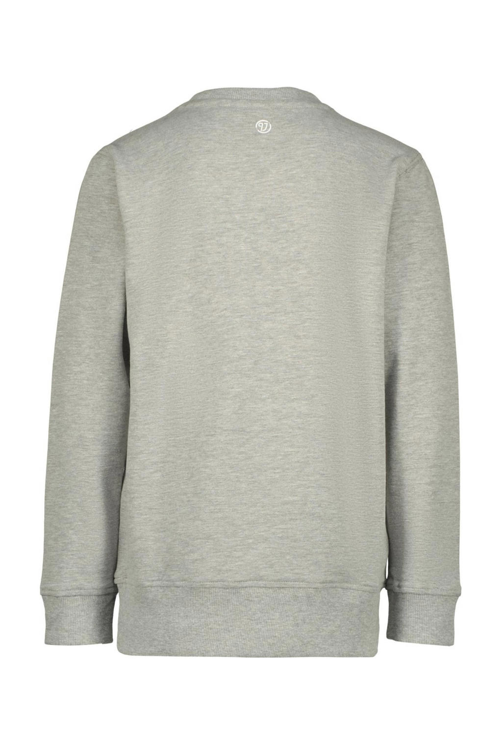 Vingino sweater met logo grijs melange | wehkamp