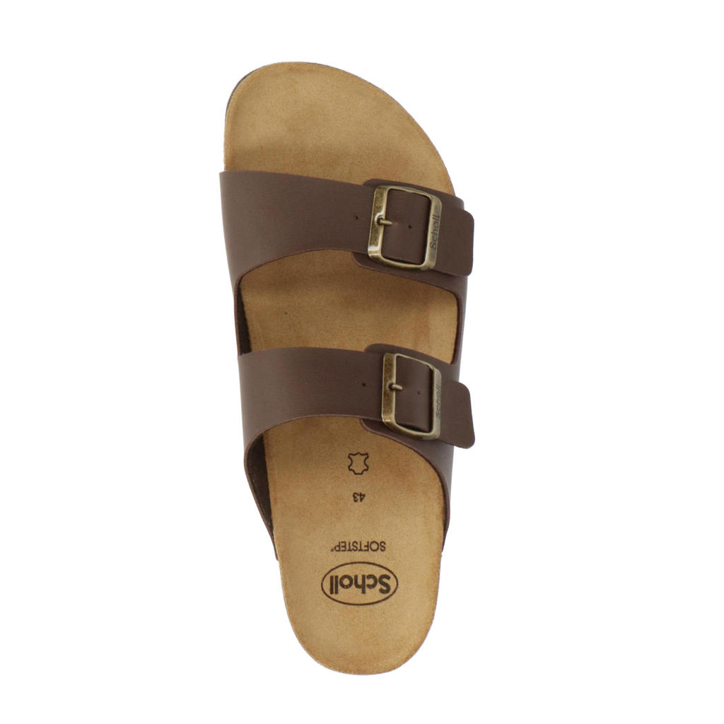 Scholl Julien slippers bruin | wehkamp