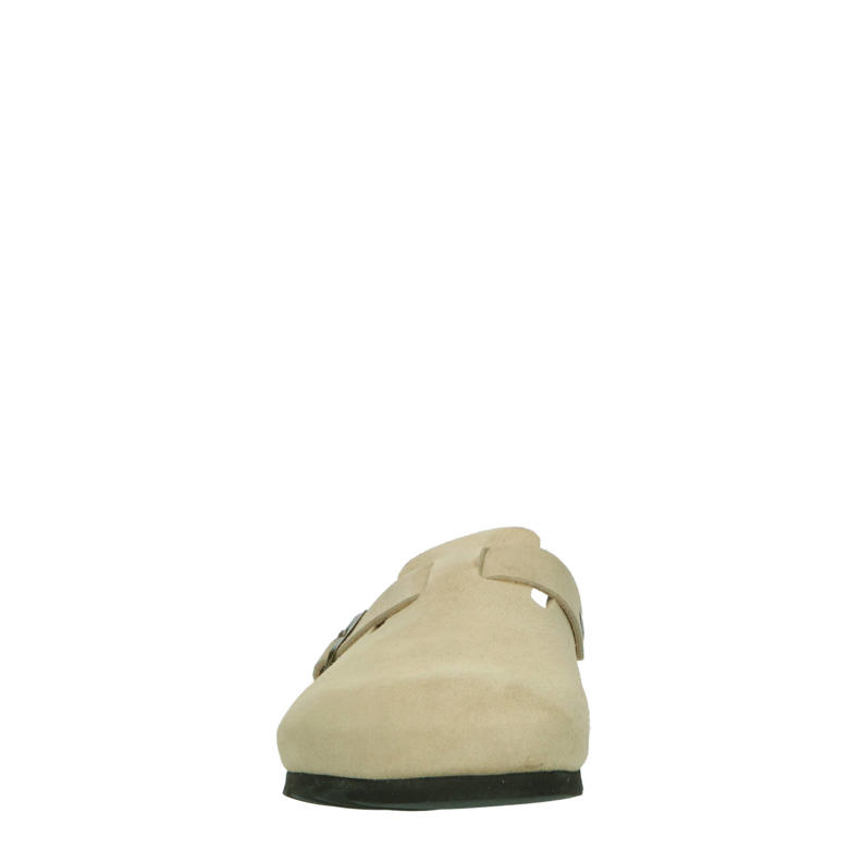Scholl Fae suède clogs beige | wehkamp
