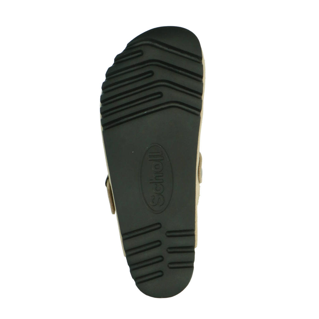 Scholl Fae suède clogs beige | wehkamp