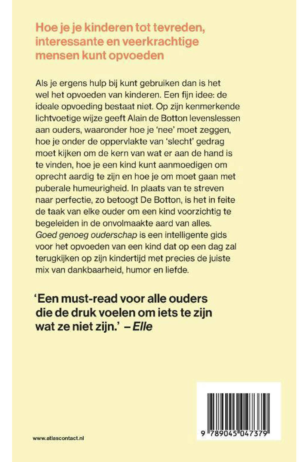 Alain de Botton Goed genoeg ouderschap | wehkamp