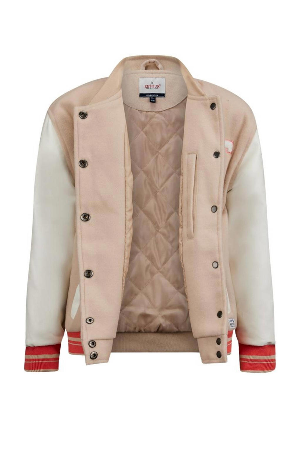 Retour Jeans bomberjack zomer Coco beige/offwhite/rood | wehkamp