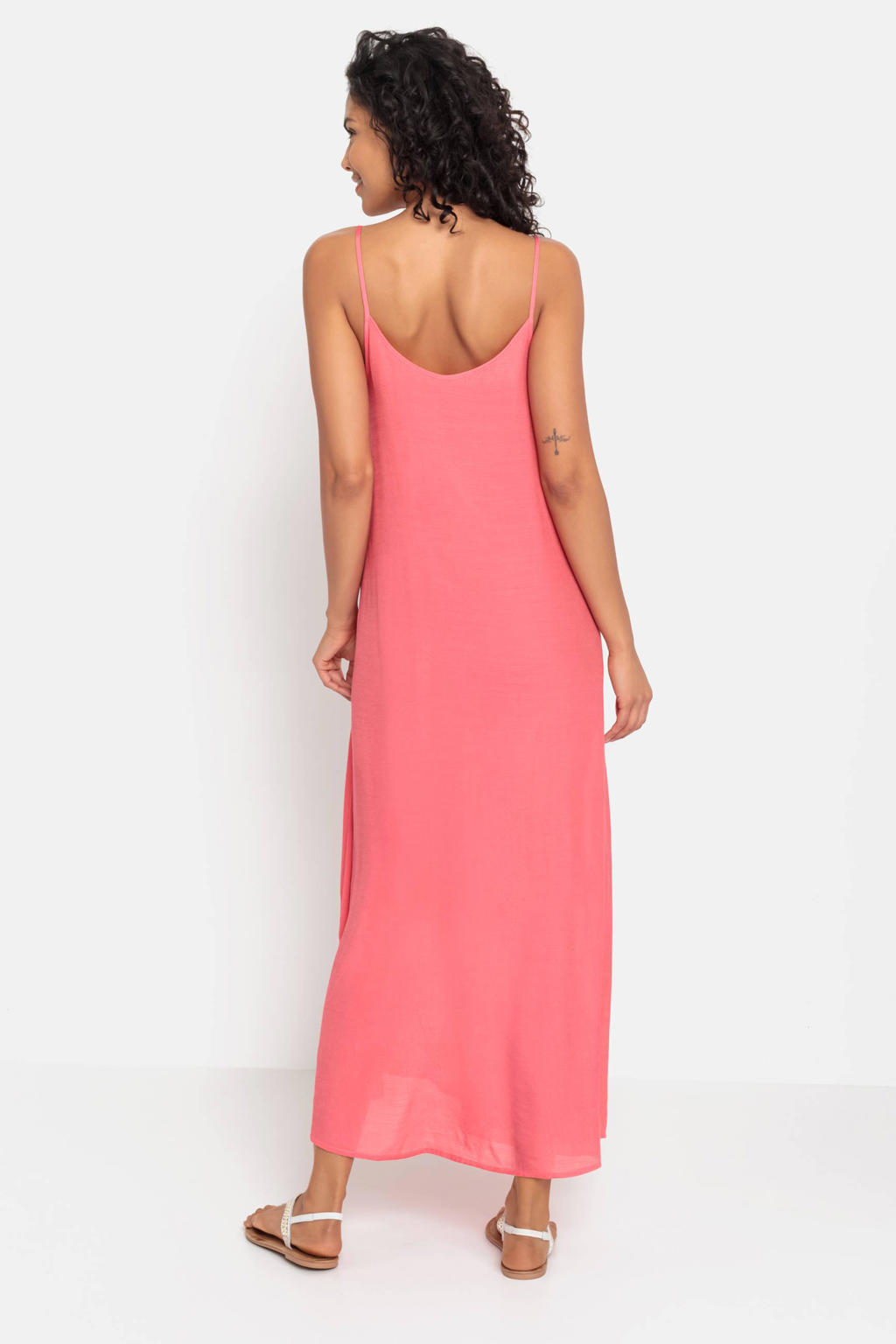 Lascana strandjurk koraalrood | wehkamp