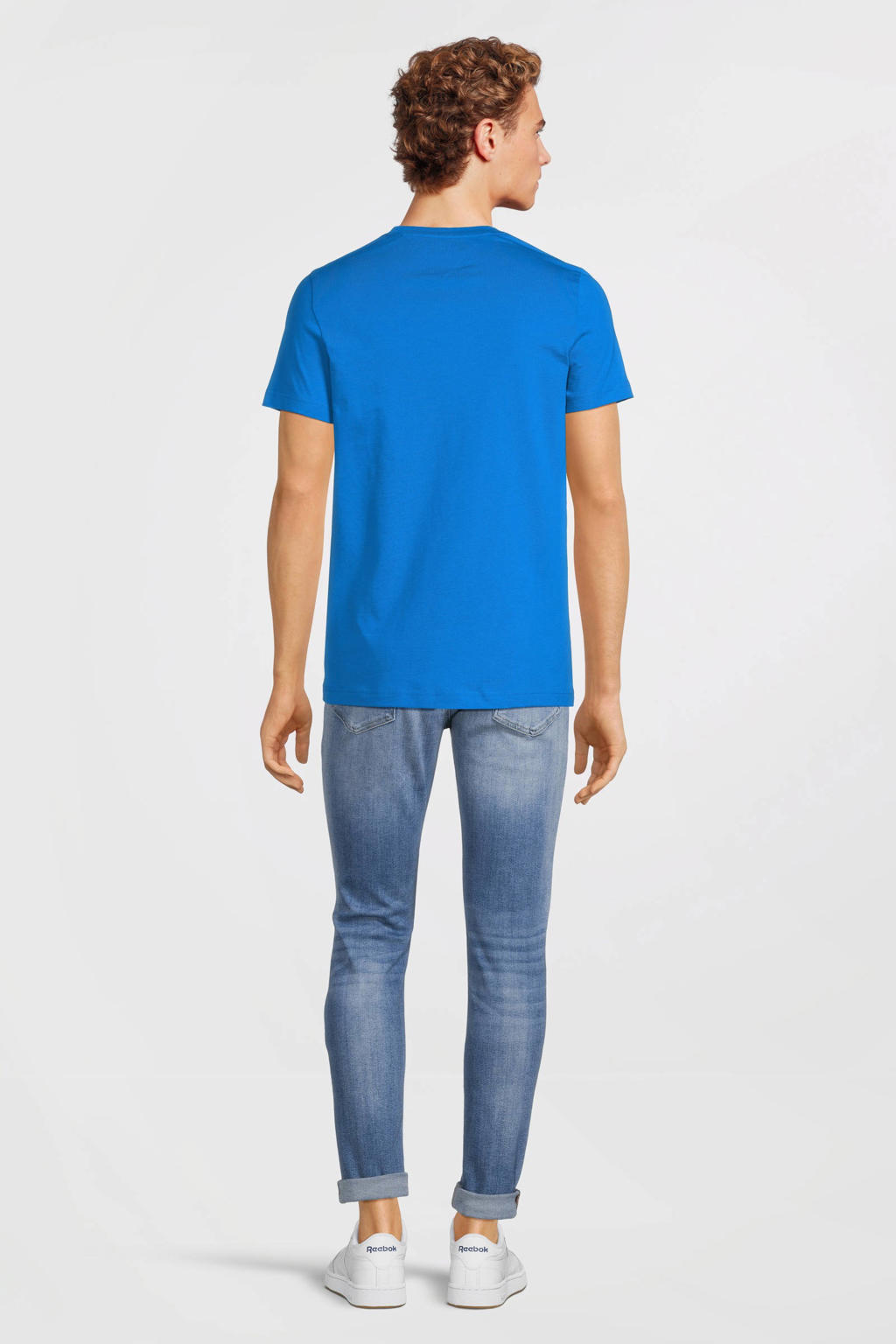 Tommy Hilfiger T-shirt met logo shocking blue | wehkamp