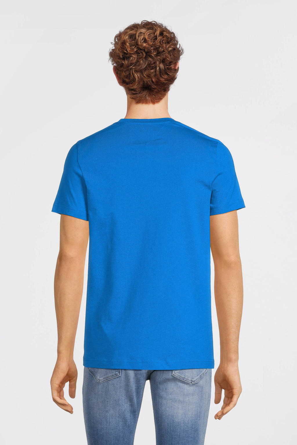 Tommy Hilfiger T-shirt met logo shocking blue | wehkamp