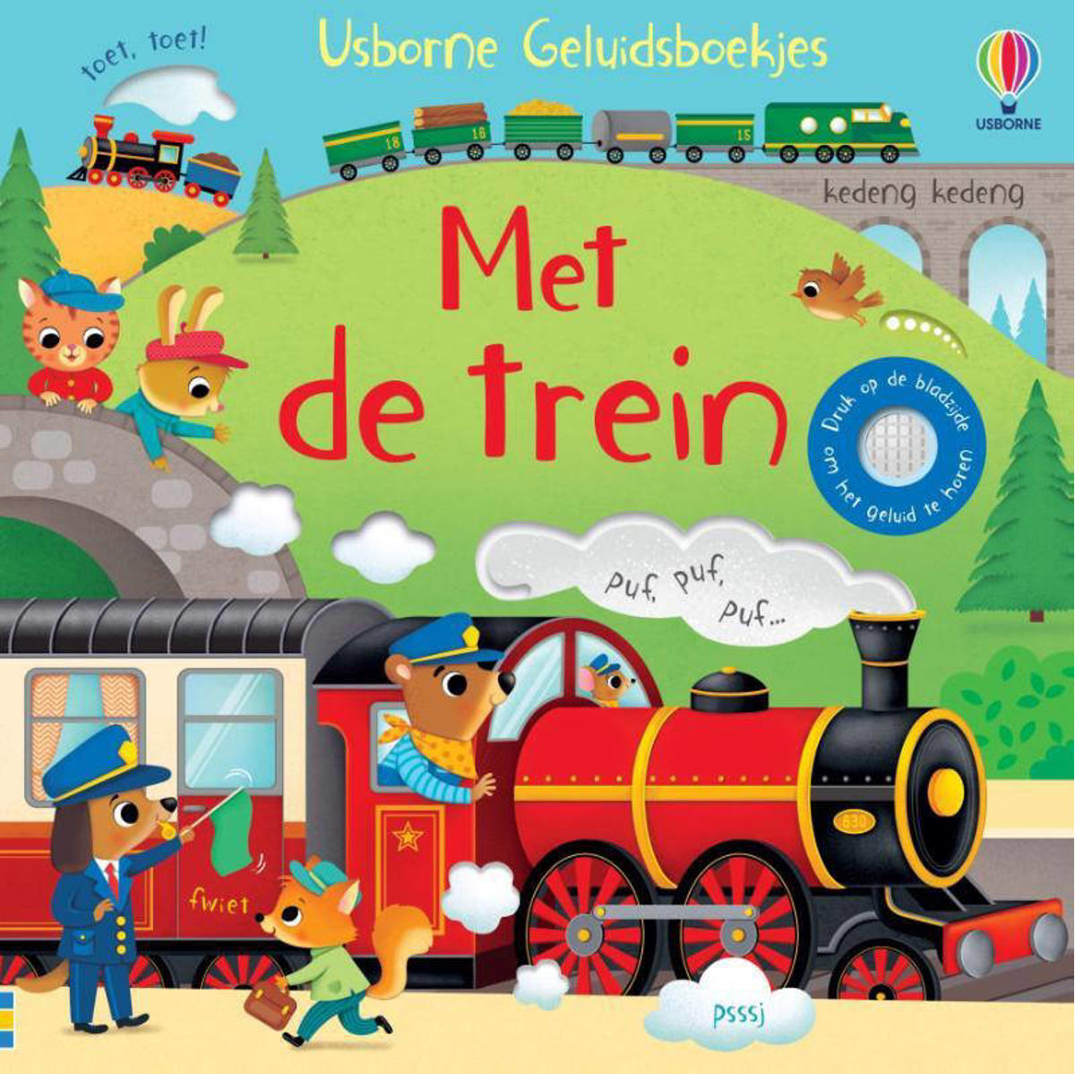 Usborne Geluidsboekjes: Met de trein | wehkamp