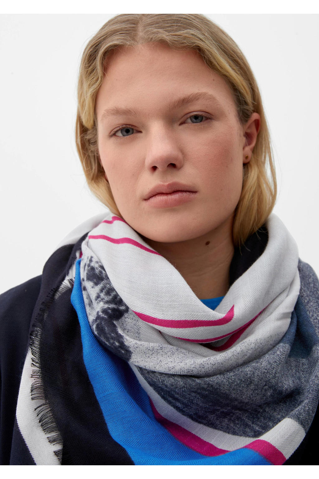 s.Oliver sjaal met all-over print multi | wehkamp