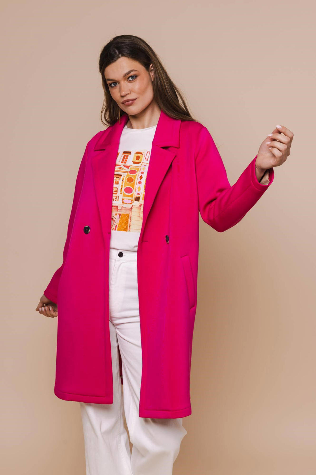 Rino & Pelle jas Danja fuchsia | wehkamp