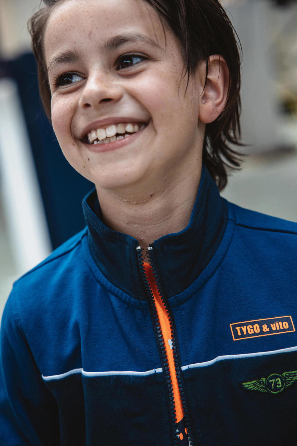 TYGO & vito sweatvest donkerblauw/blauw | wehkamp