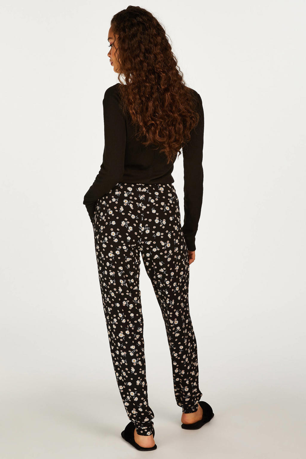 Hunkemöller pyjamabroek zwart/wit | wehkamp