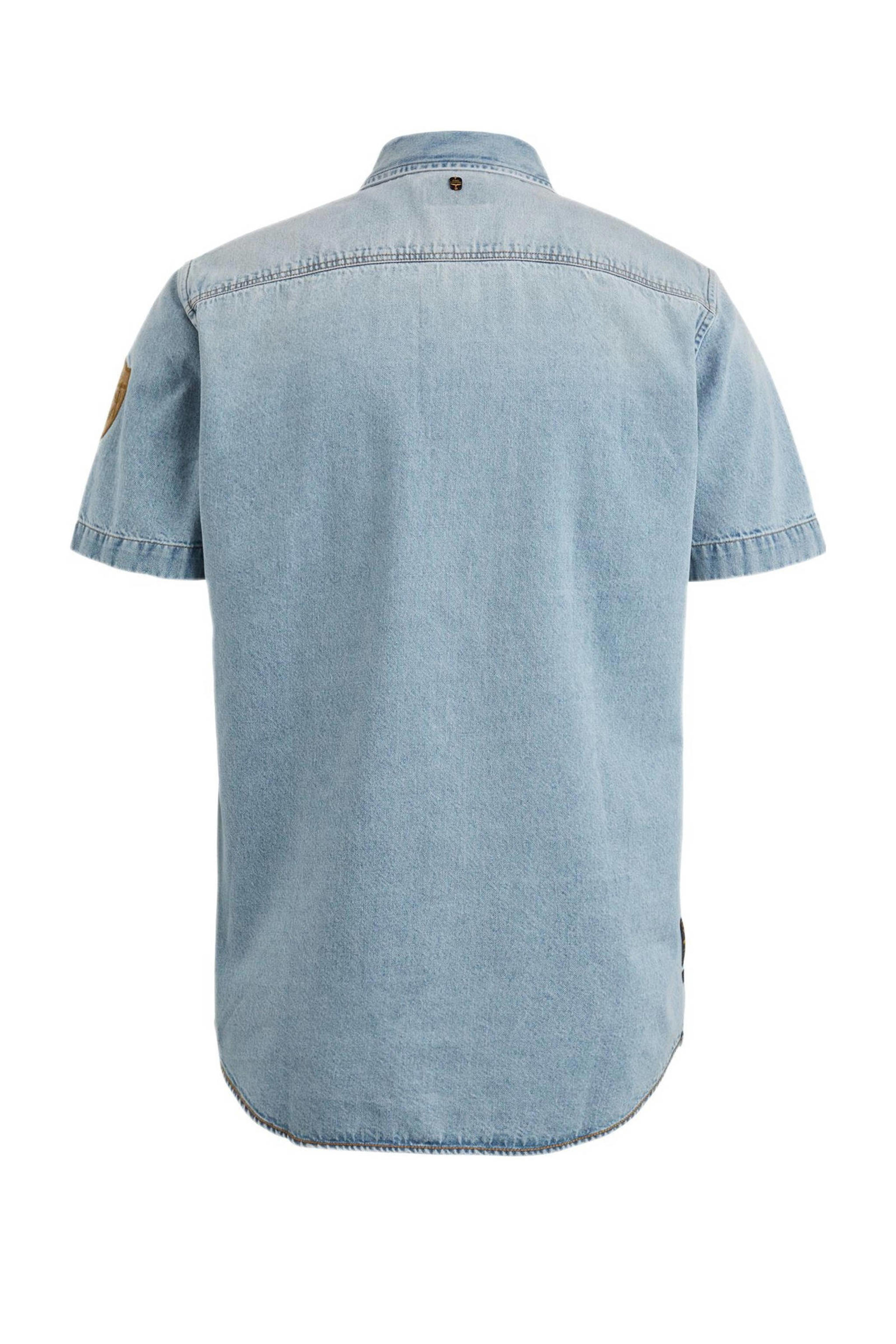 PME Legend regular fit denim overhemd blue denim | wehkamp