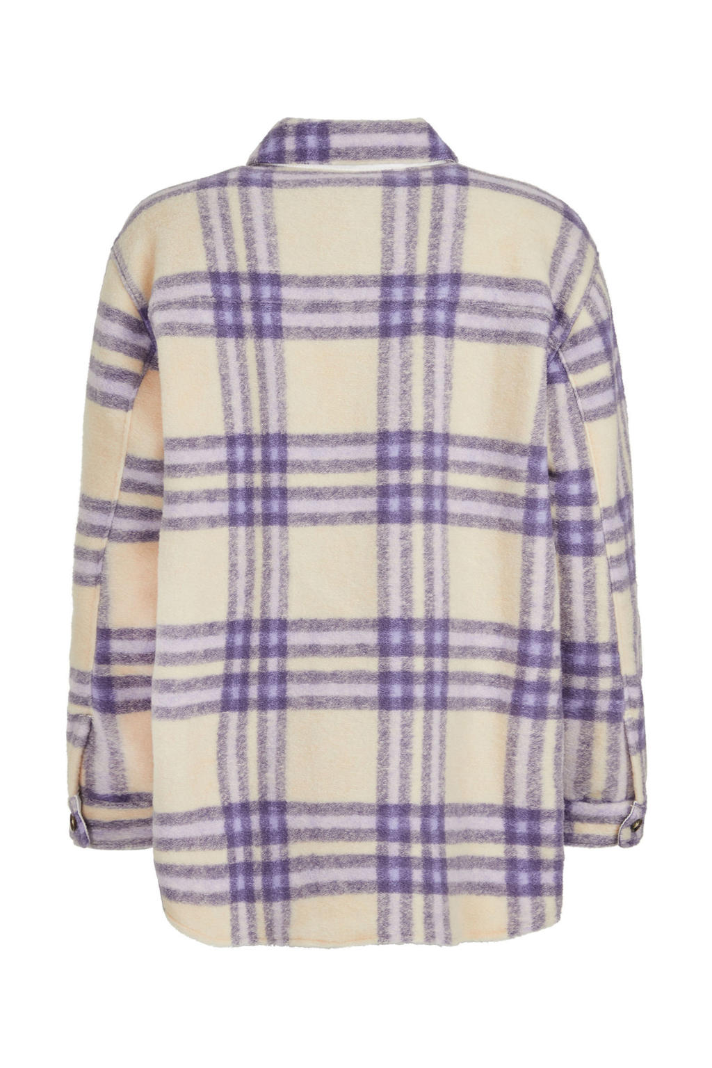 NXG by Protest geruite blouse NxgRedoak beige/lila | wehkamp