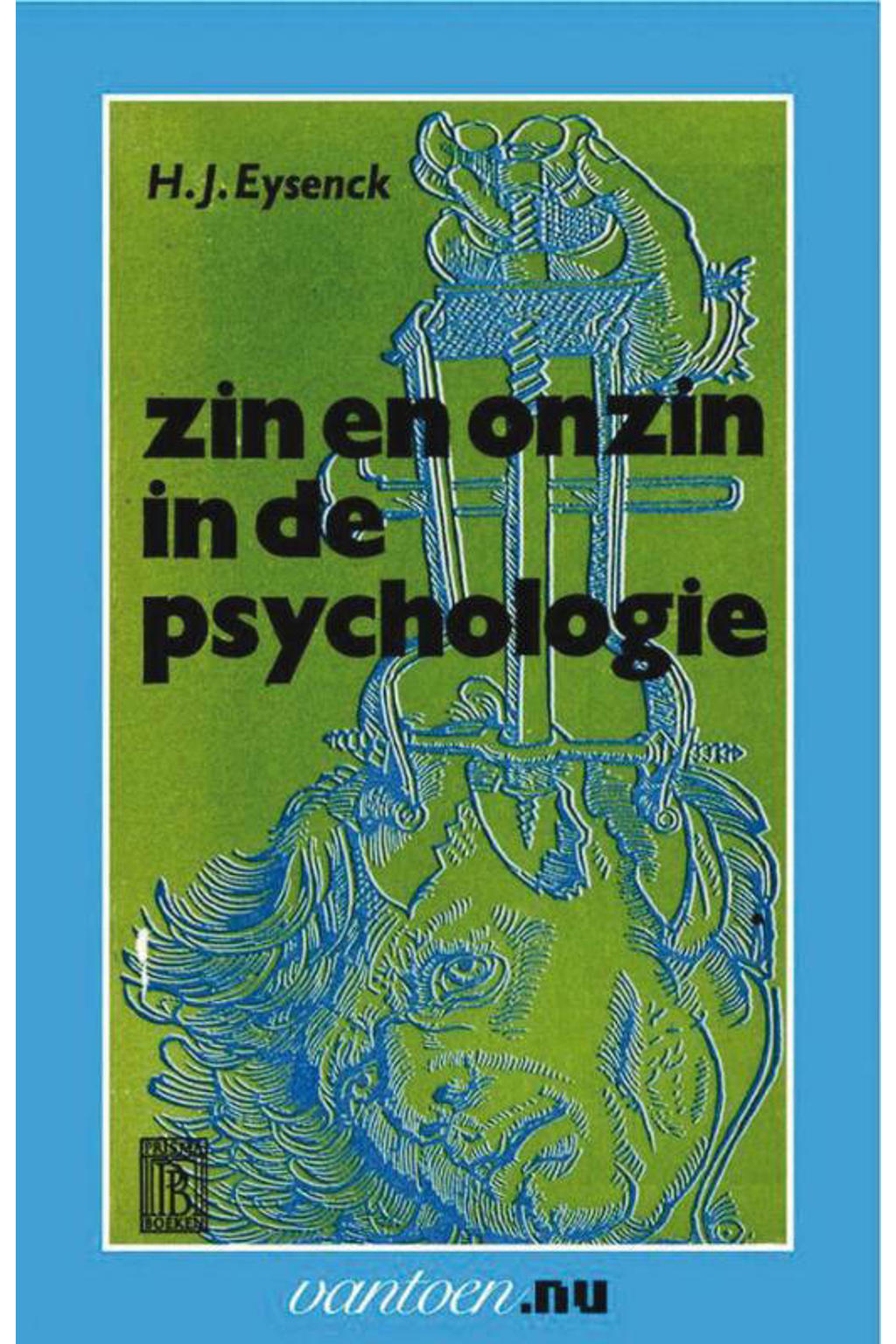 Eysenck Zin en onzin in de psychologie | wehkamp