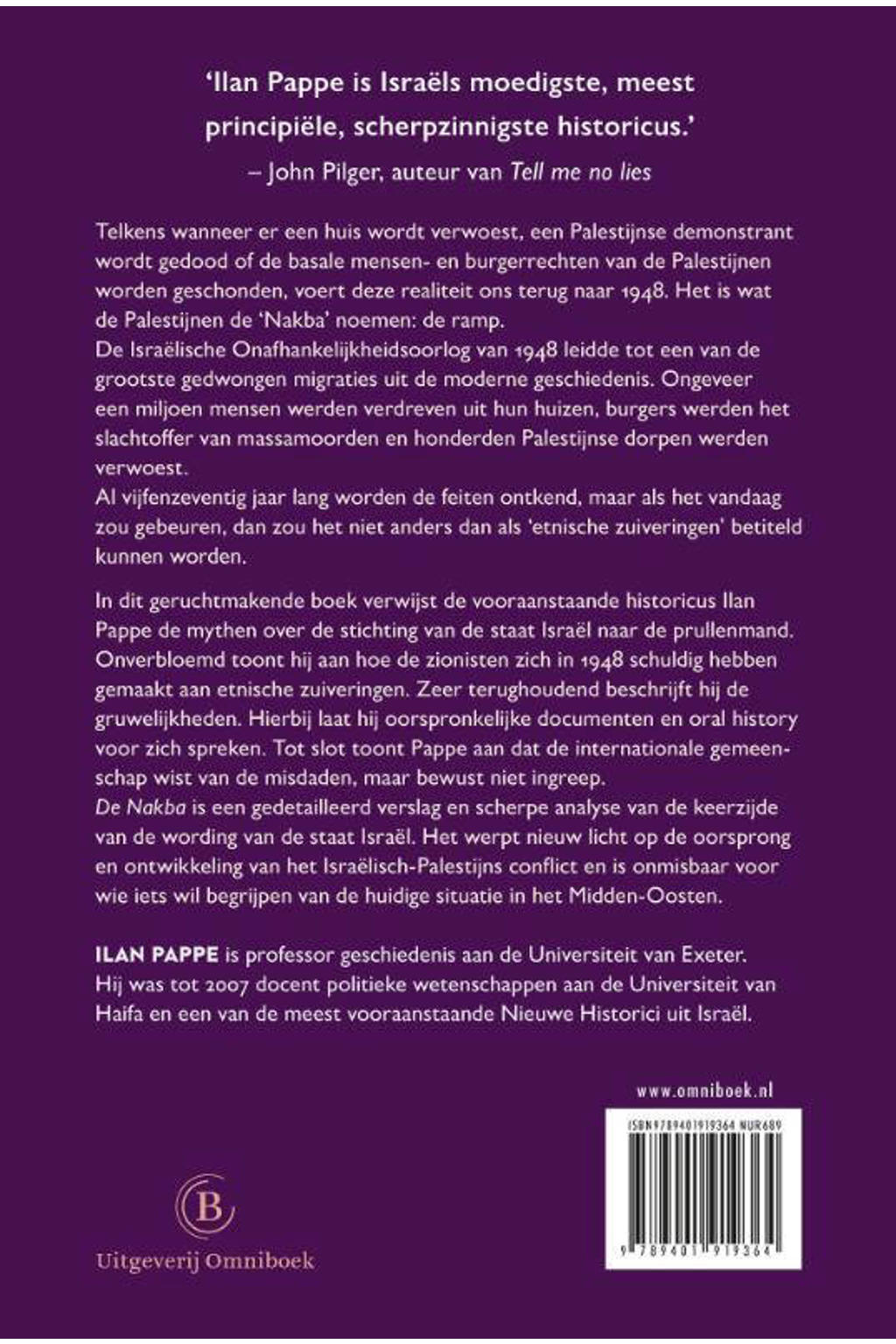 Ilan Pappe De Nakba kopen? | Morgen in huis | wehkamp