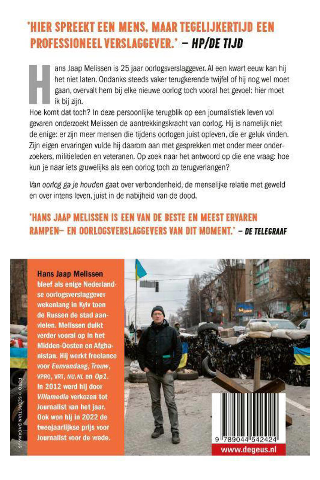Hans Jaap Melissen Van oorlog ga je houden | wehkamp
