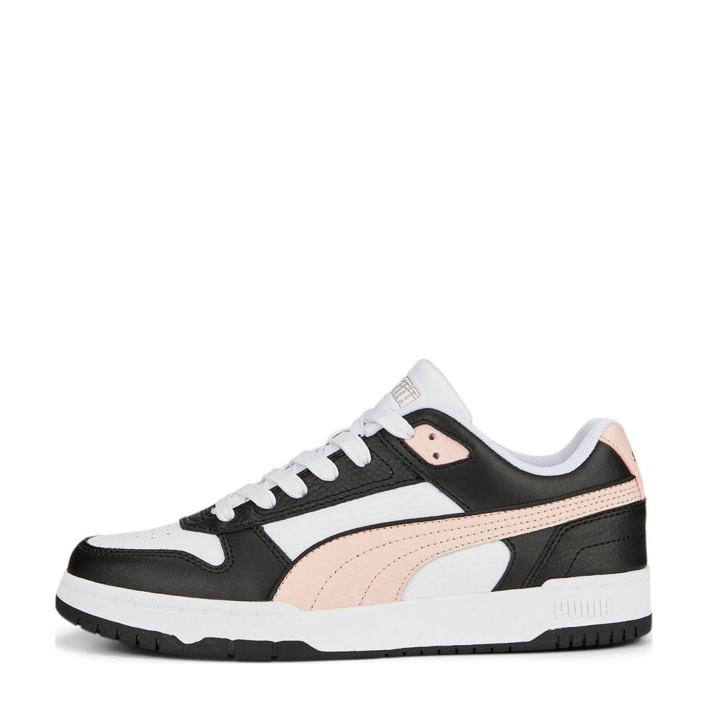 Puma RBD Game Low sneakers wit/zwart/roze | wehkamp