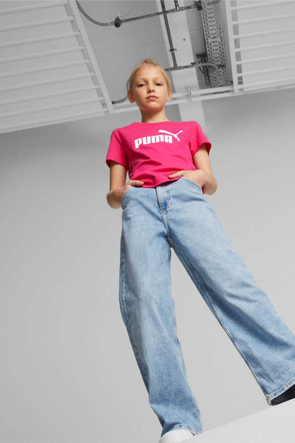 Puma T-shirt fuchsia | wehkamp