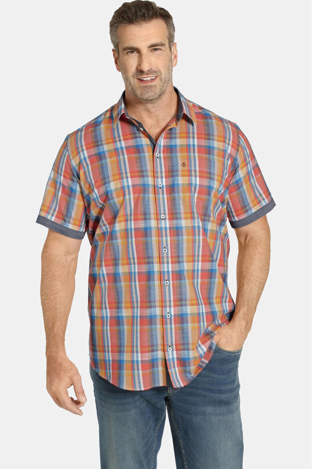 Charles Colby +FIT Collectie geruit regular fit overhemd DUKE CORMACK ...