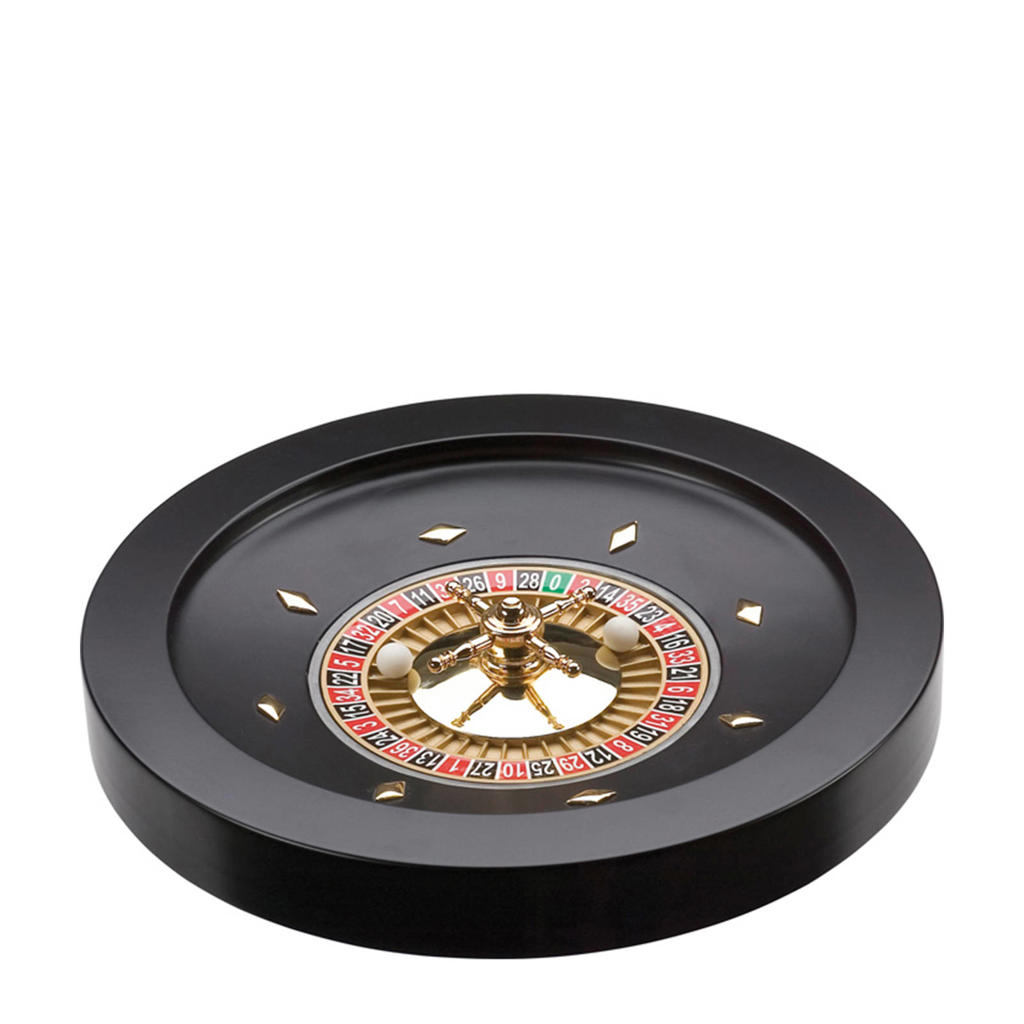 HOT Roulette wiel 36cm zwart hout Roulettewiel zwart hout (36 cm) | wehkamp