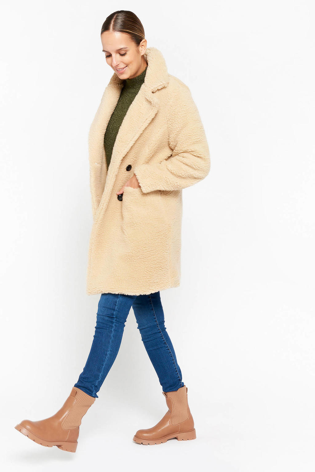 LOLALIZA teddy jas beige kopen? | Morgen in huis | wehkamp