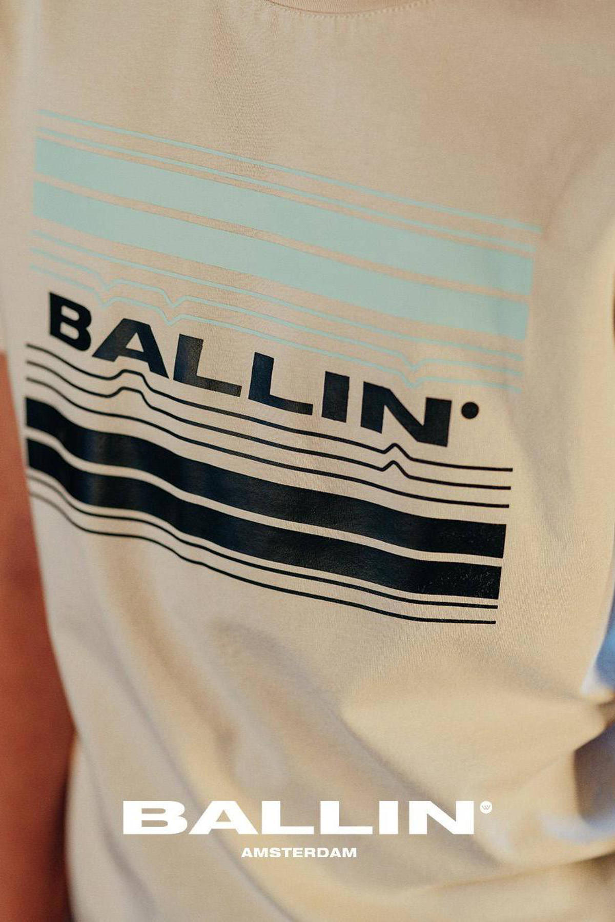 Ballin T-shirt met logo beige | wehkamp
