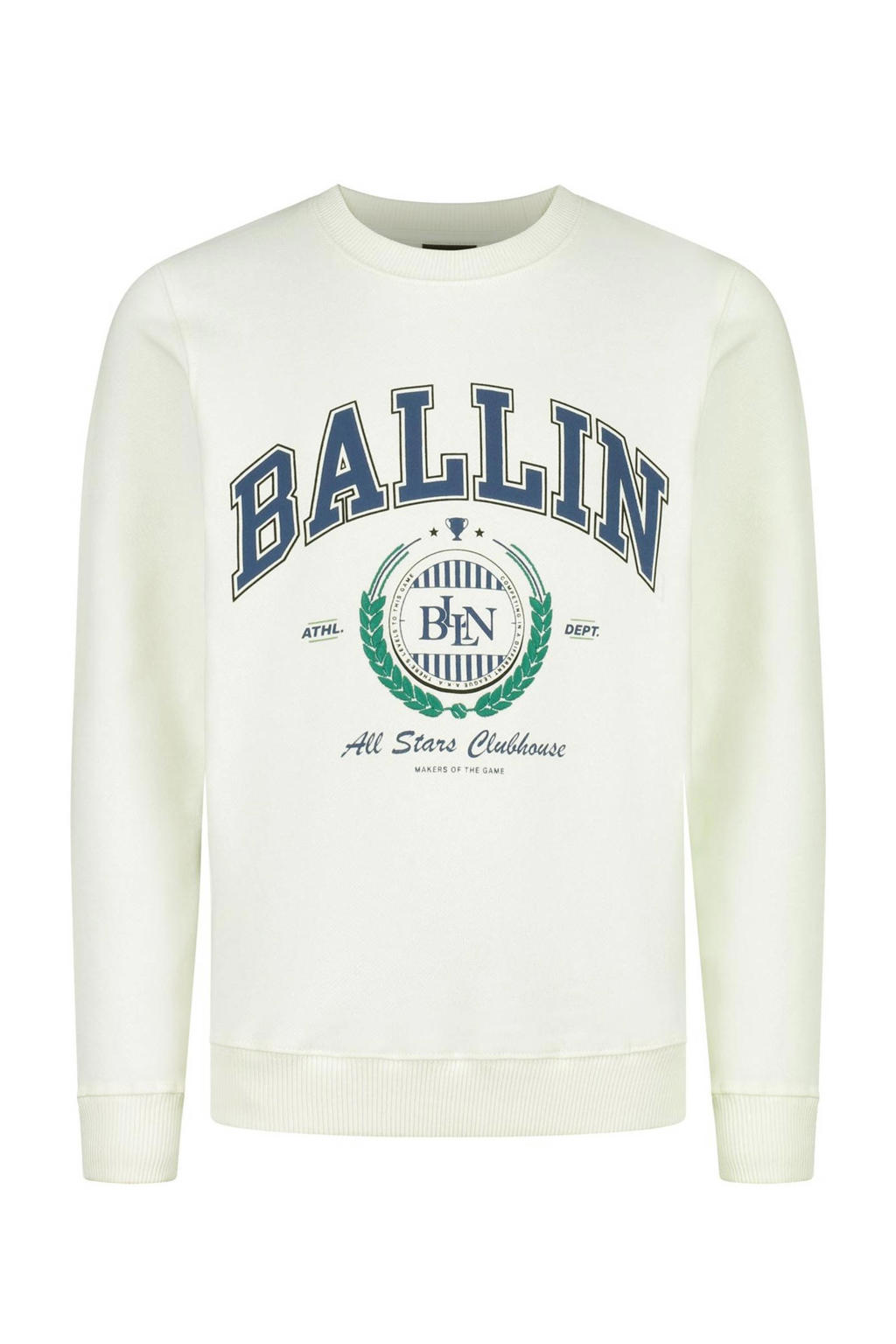 Ballin sweater met printopdruk off white | wehkamp