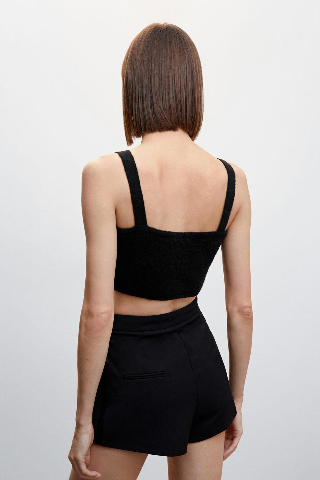 Mango crop top zwart kopen? | Morgen in huis | wehkamp