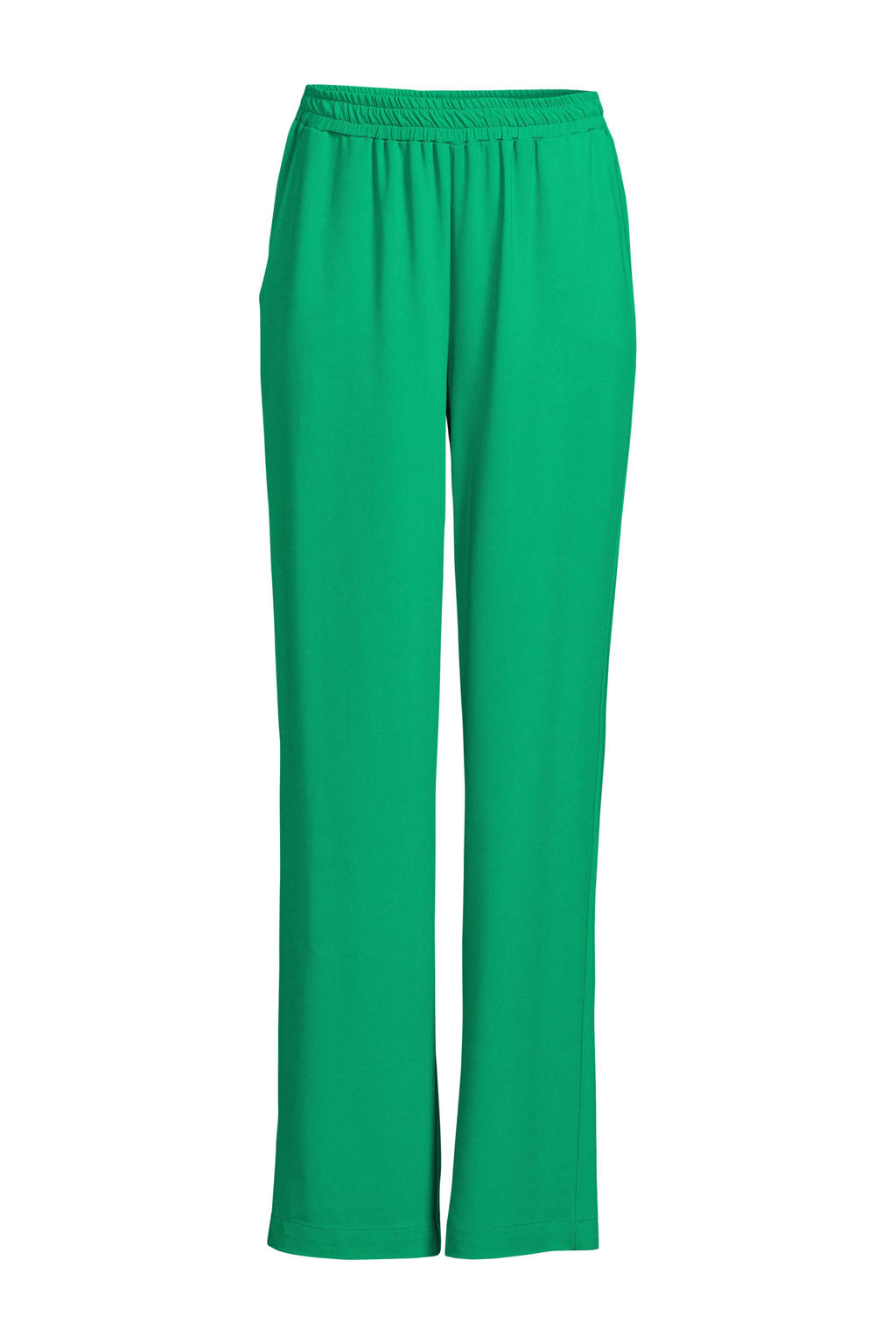 Anna Blue by Anna van Toor wide leg broek FLUI groen | wehkamp