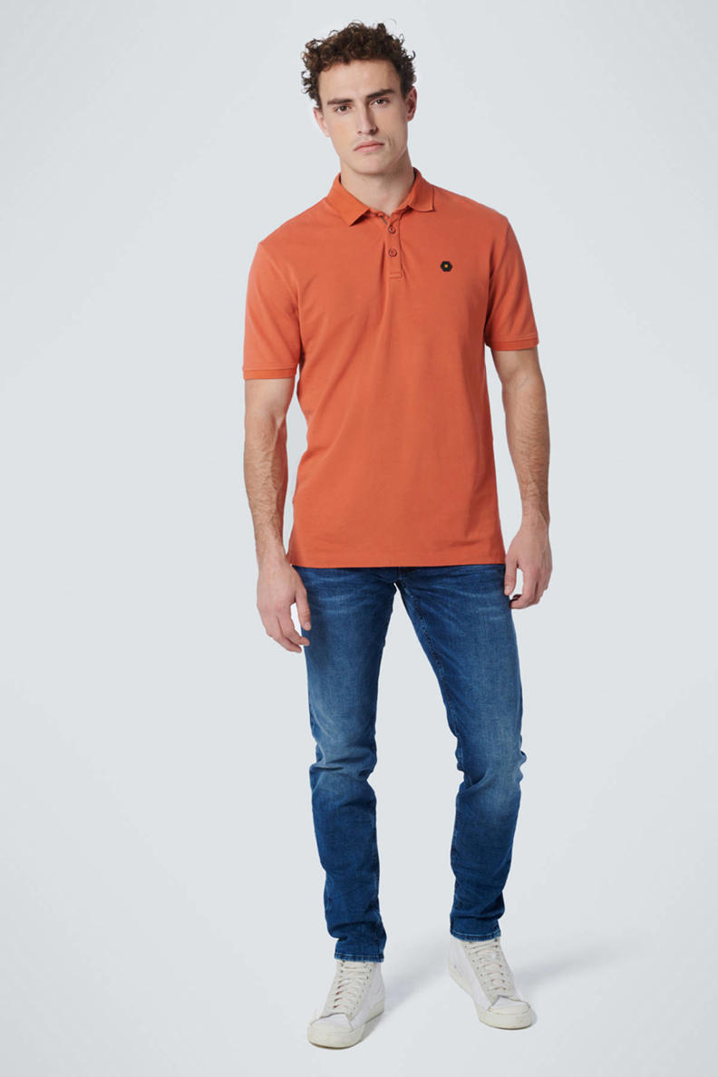No Excess regular fit polo papaya | wehkamp