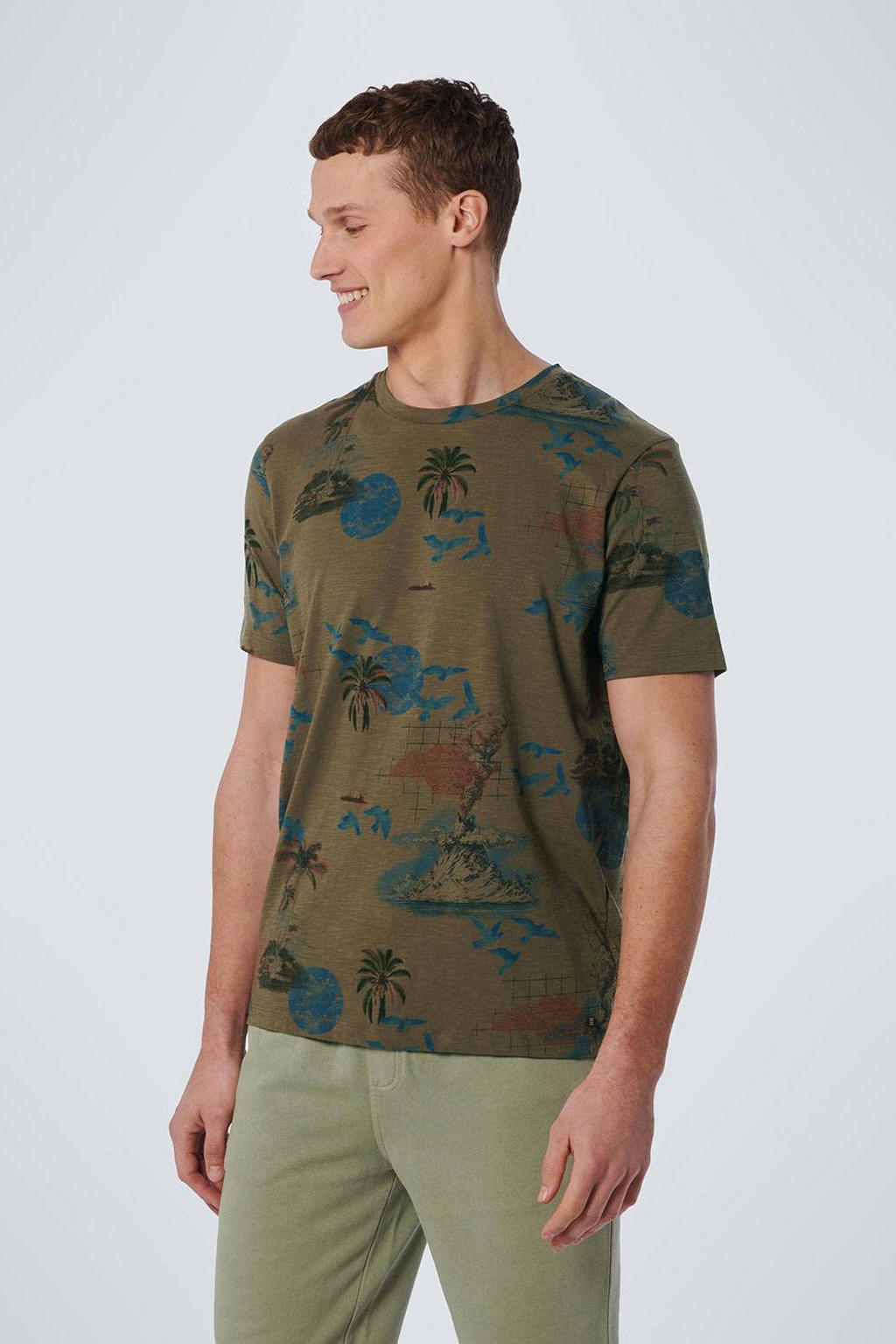 No Excess T-shirt met all over print army | wehkamp