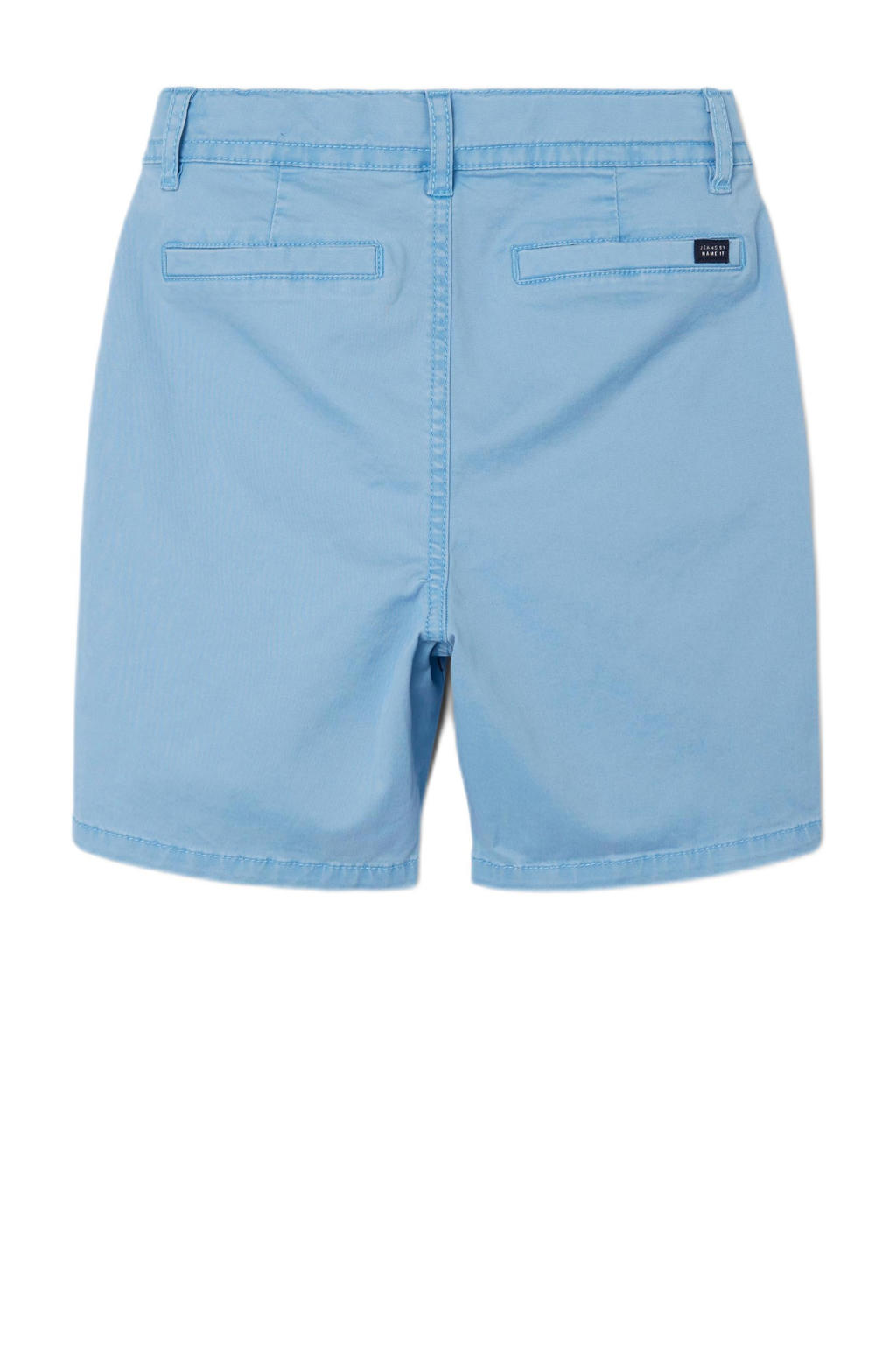 NAME IT KIDS slim fit short NKMSILAS lichtblauw | wehkamp