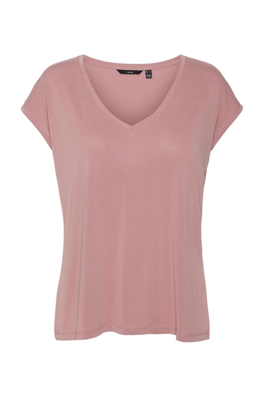 VERO MODA T-shirt VMFILLI lichtroze | wehkamp