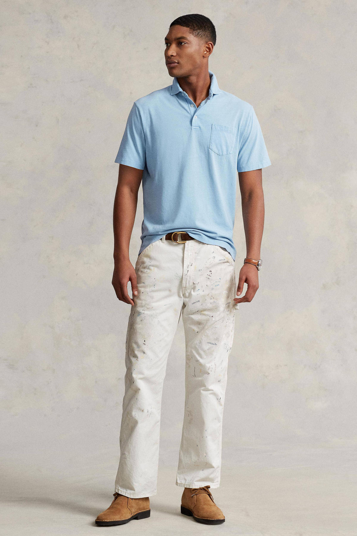 POLO Ralph Lauren regular fit polo powder blue | wehkamp